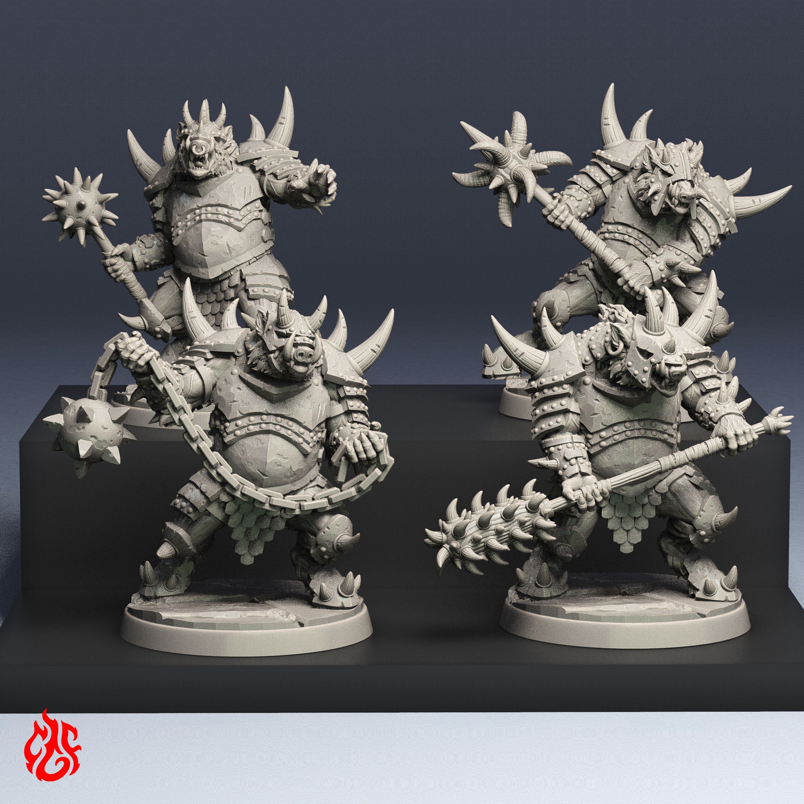 Beastman, Boarmen Champions – Crippled God Foundry