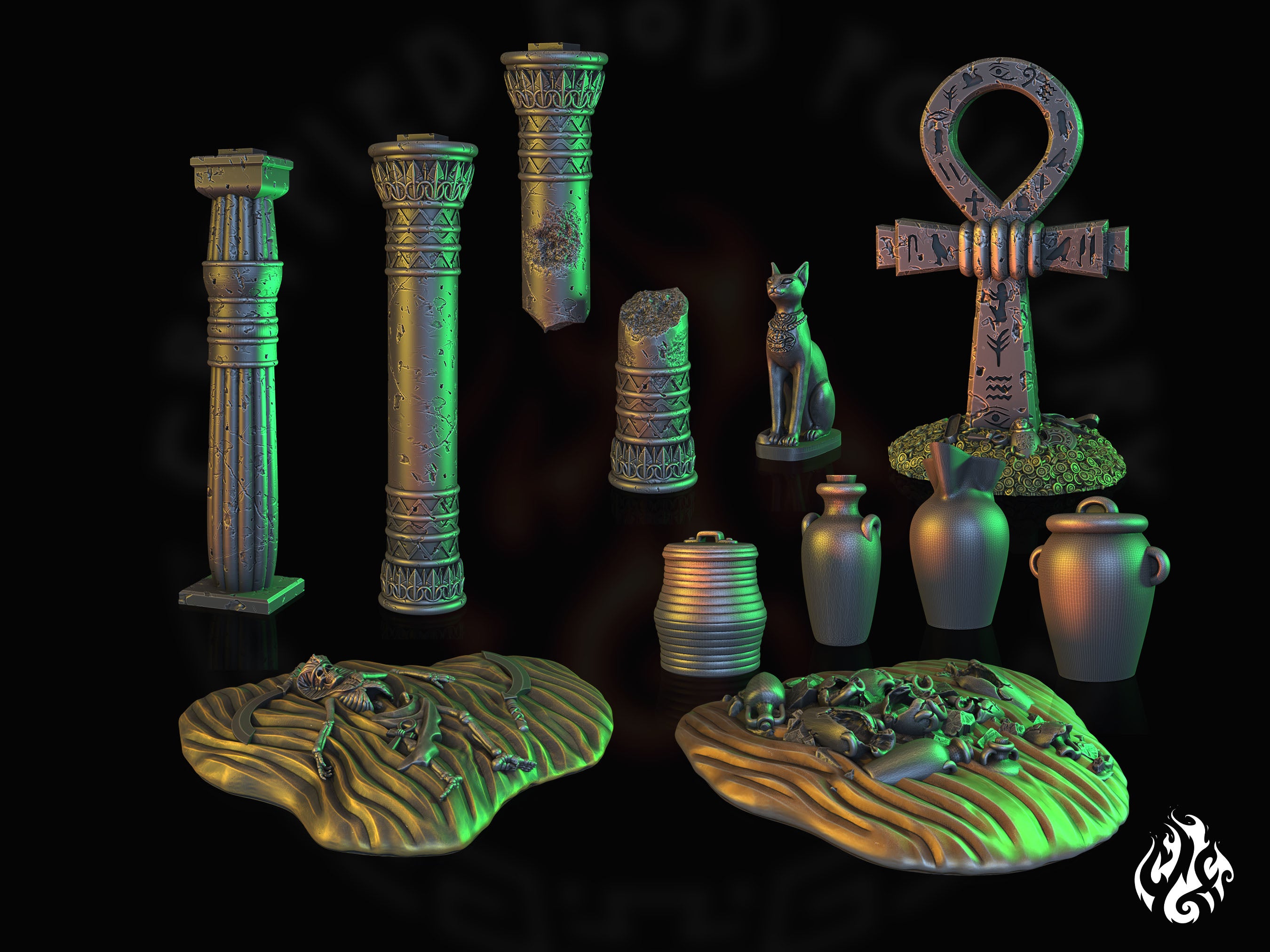 Ancient Tomb Scenery (Digital, STL files) – Crippled God Foundry