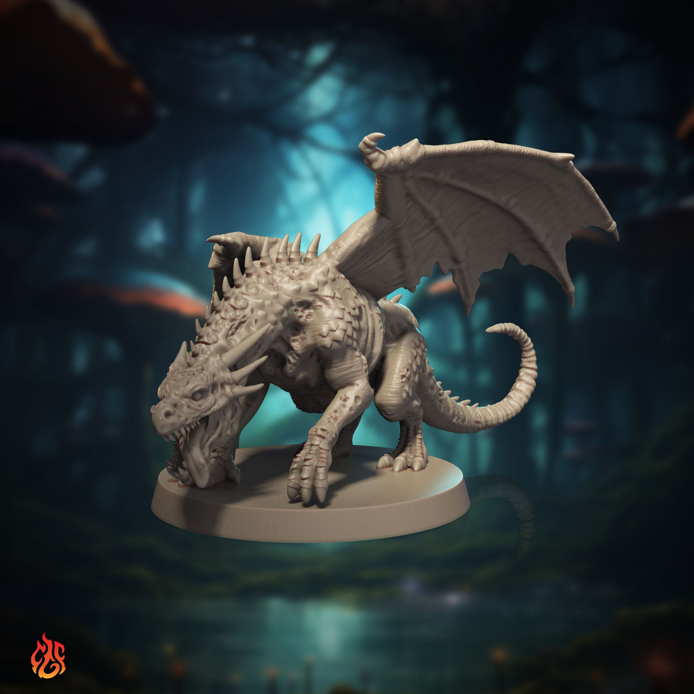Zombie Dragon (Digital, STL files) – Crippled God Foundry