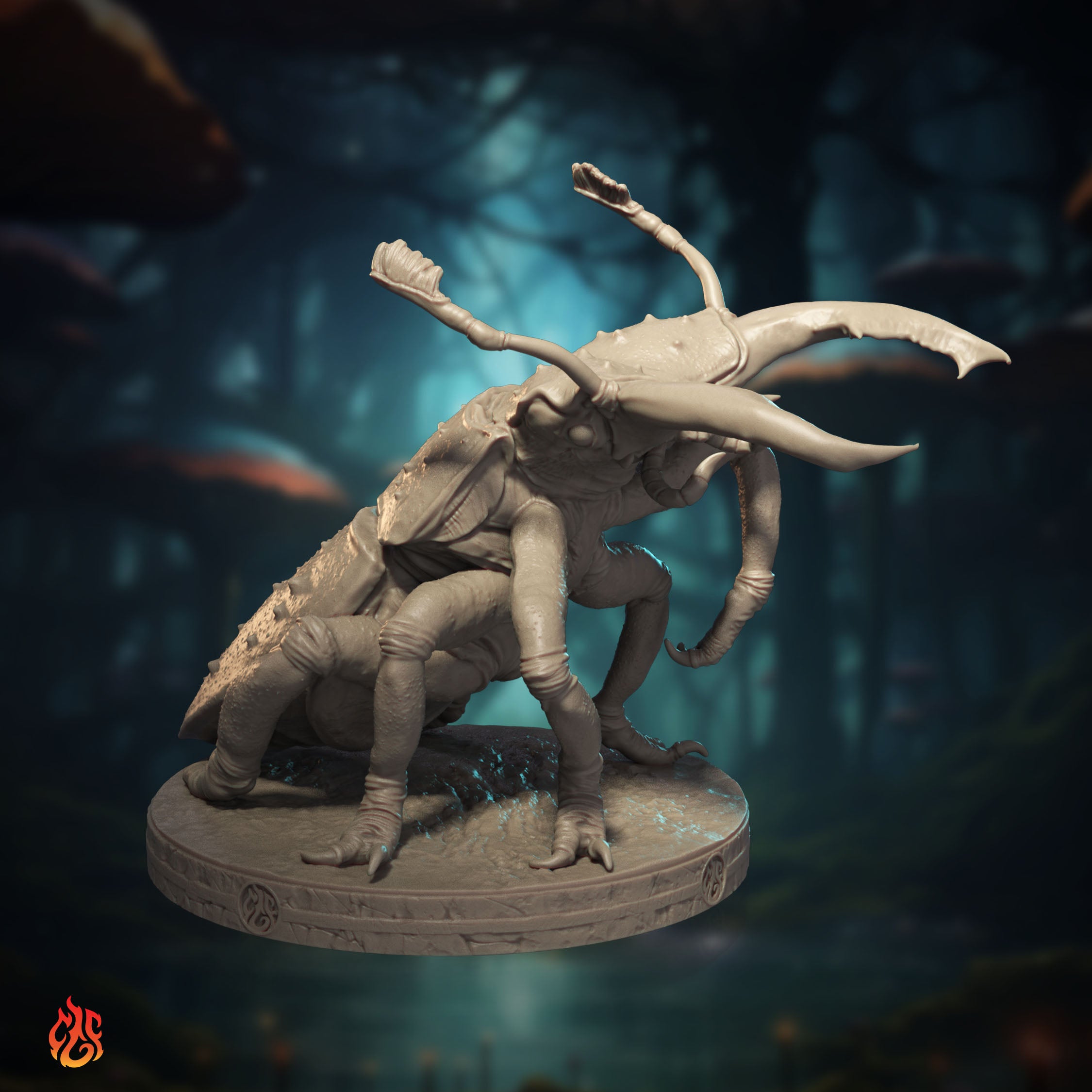 Goliath Stag Beetle (Digital, STL files) – Crippled God Foundry
