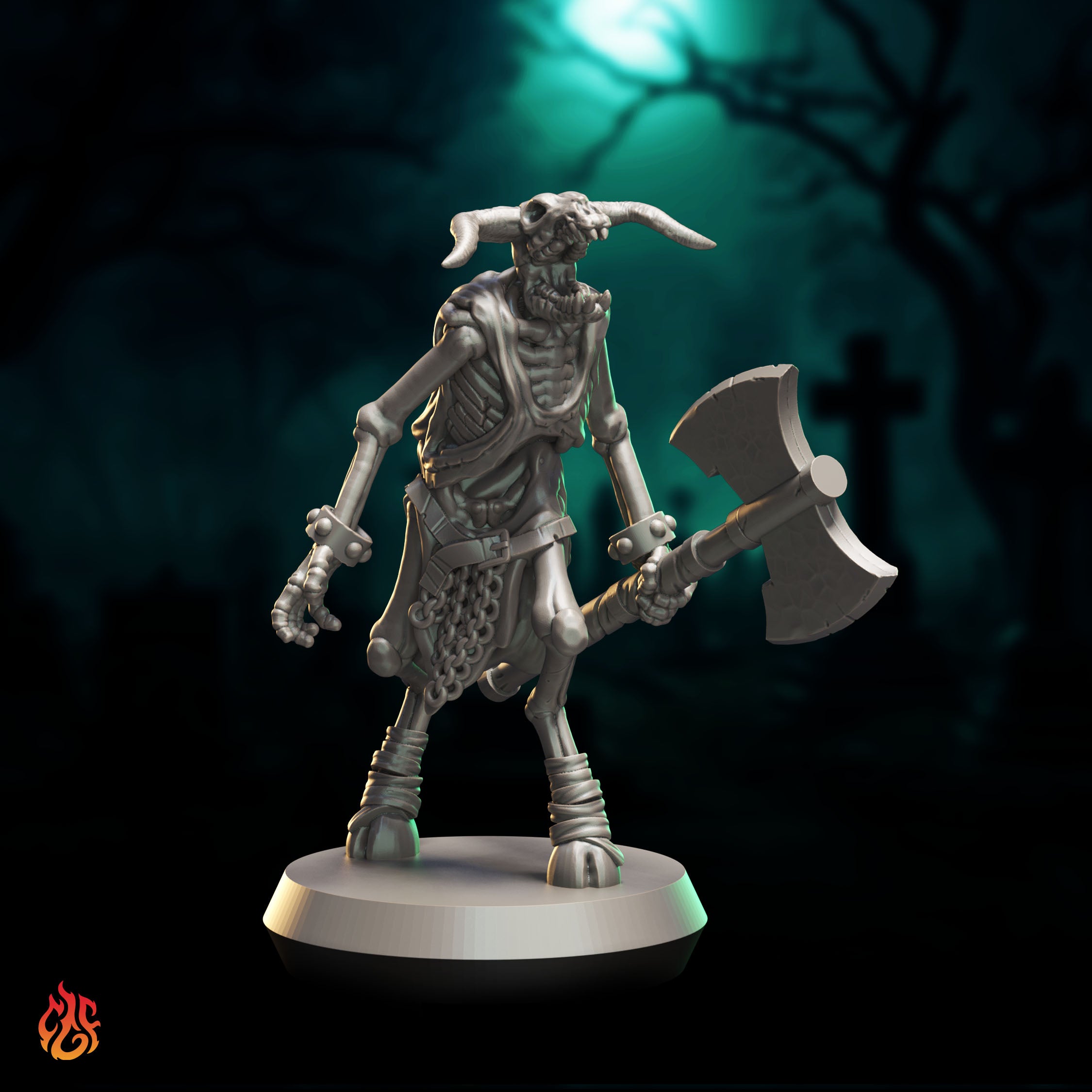 Undead Minotaur (Digital, STL files) – Crippled God Foundry