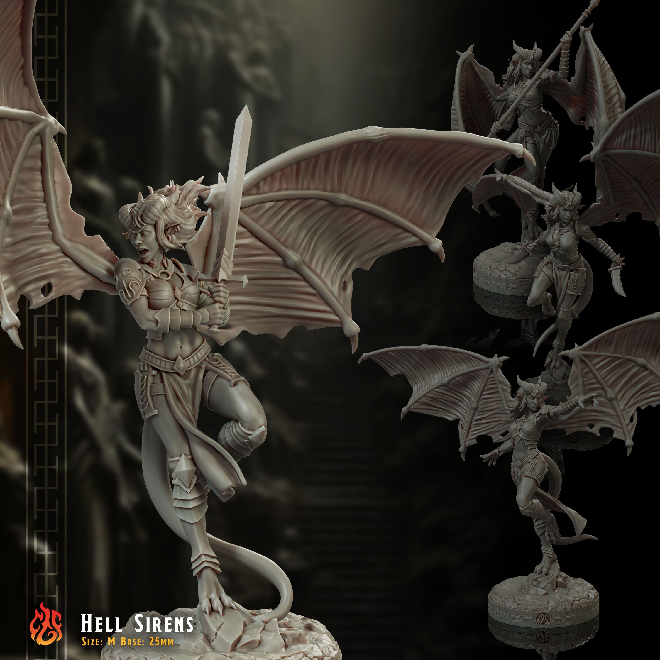 Hell Sirens (Digital, STL files) – Crippled God Foundry