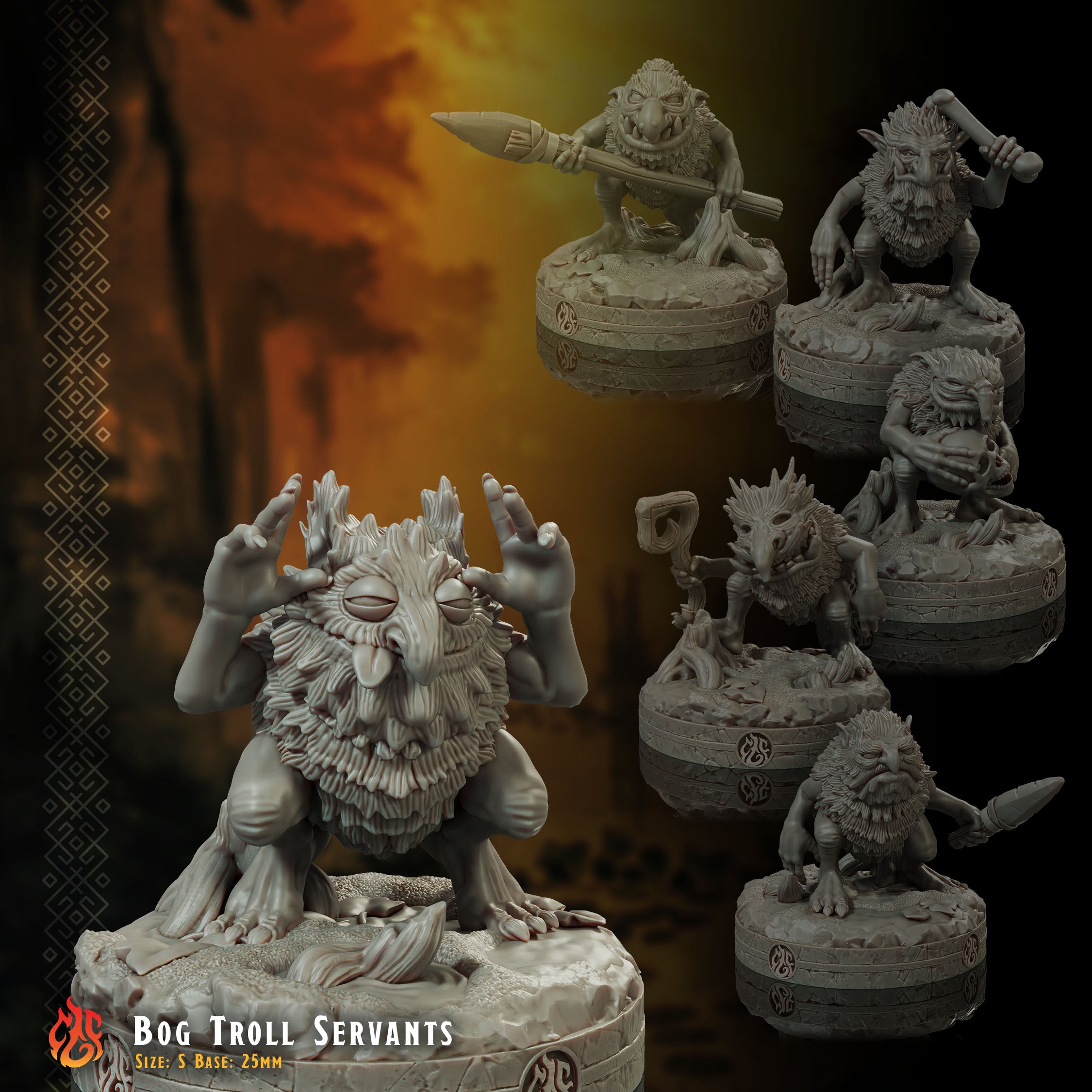 Bog Troll Servants (Digital, STL files) – Crippled God Foundry