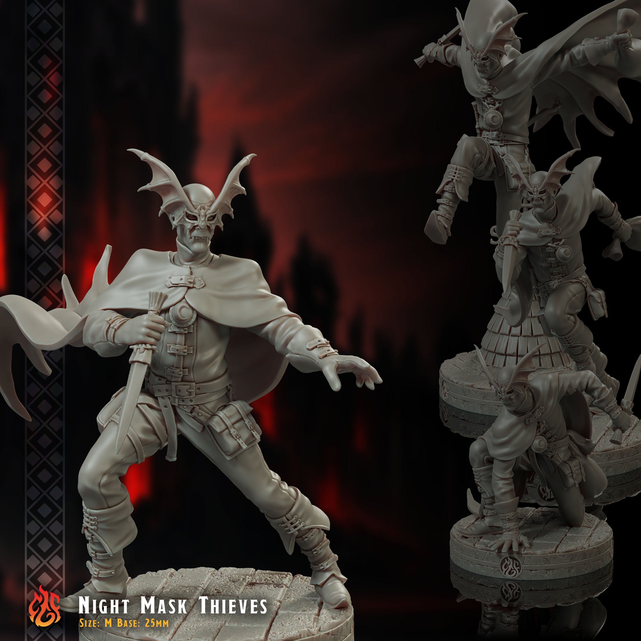 Night Mask Thieves (Digital, STL files) – Crippled God Foundry