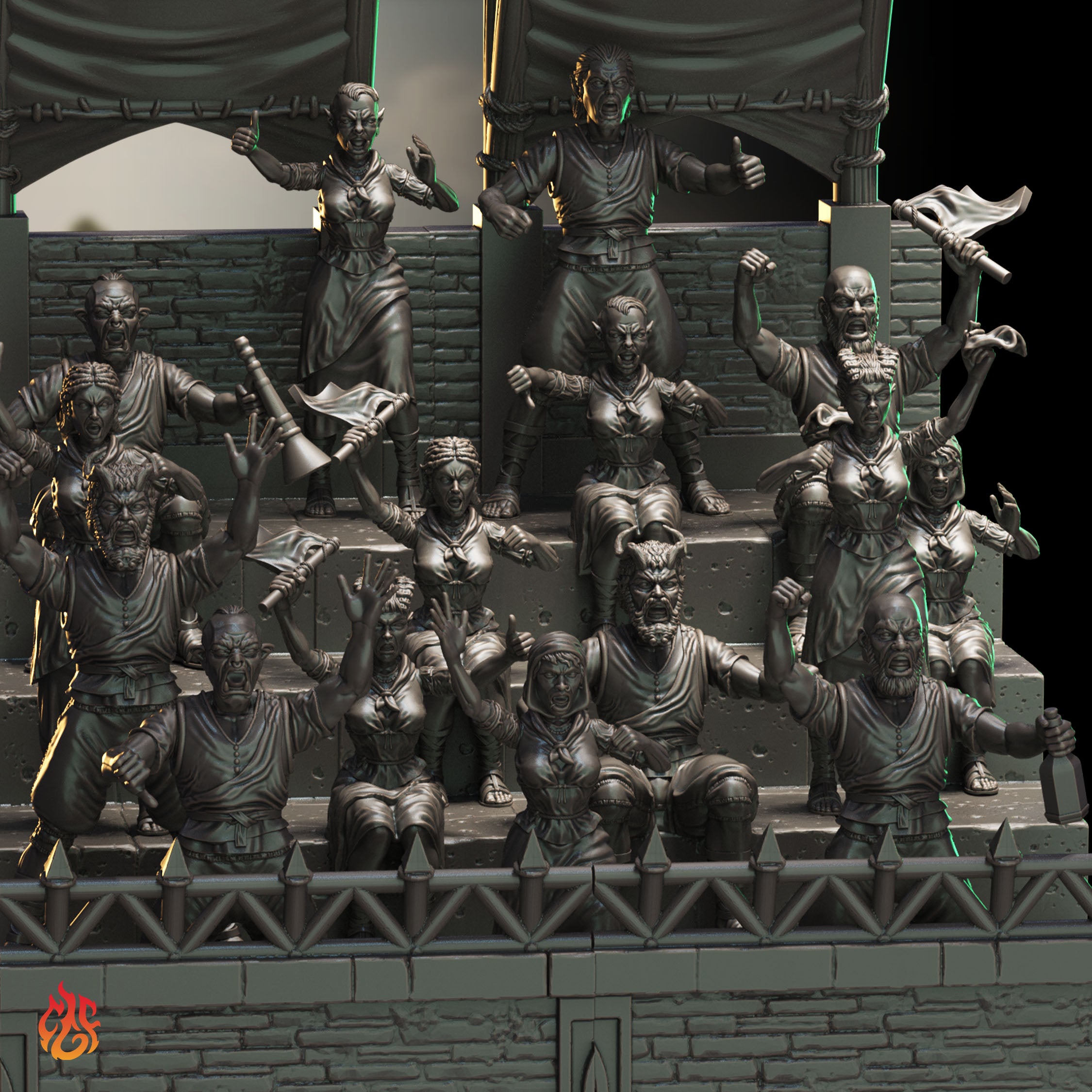 Arena Spectators (Digital, STL files) – Crippled God Foundry
