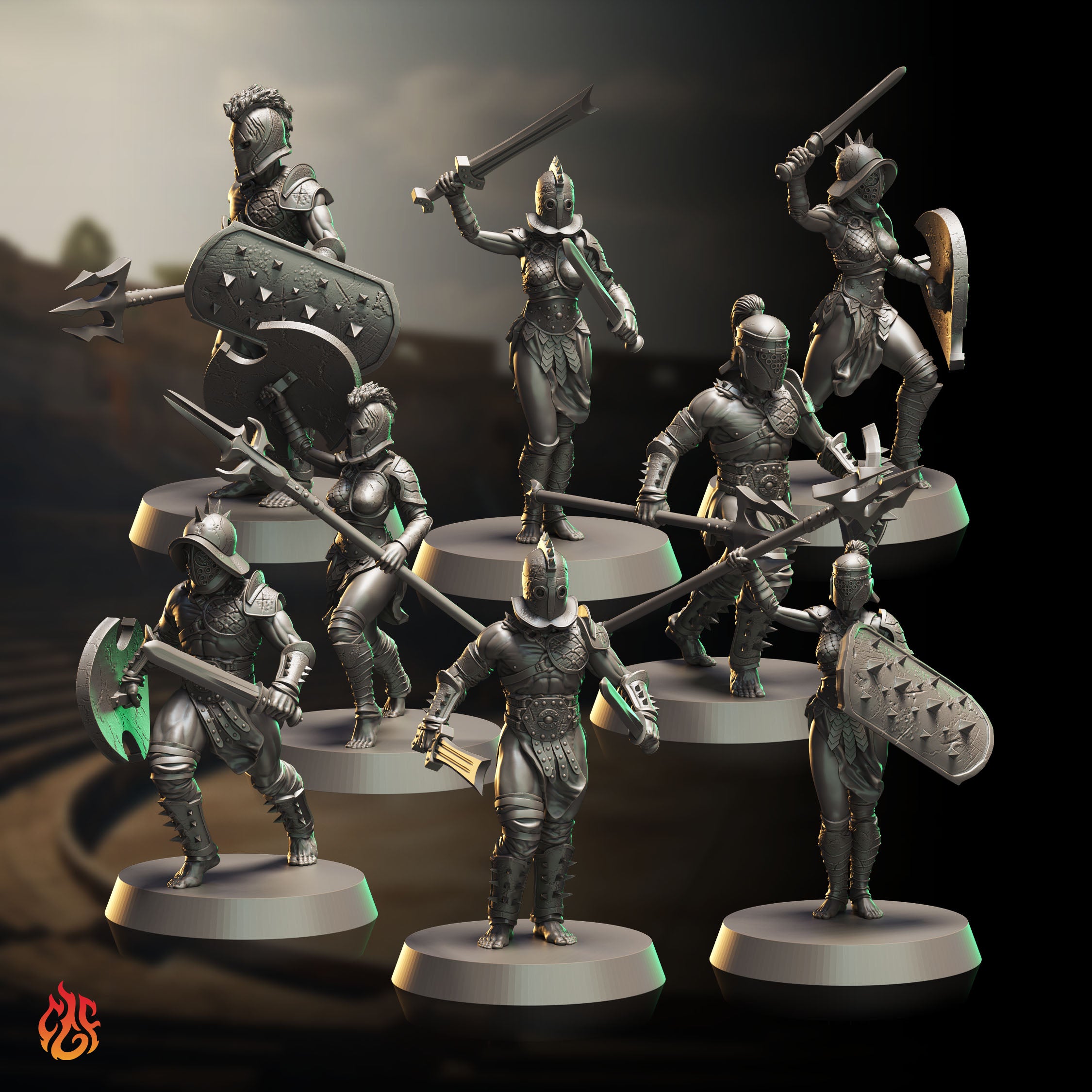 Gladiators (Digital, STL files) – Crippled God Foundry