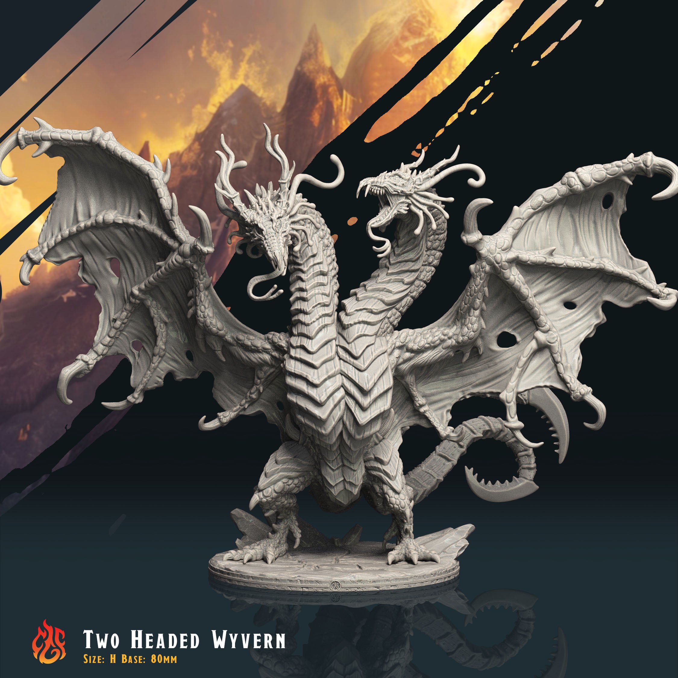 Two Headed Wyvern – Crippled God Foundry