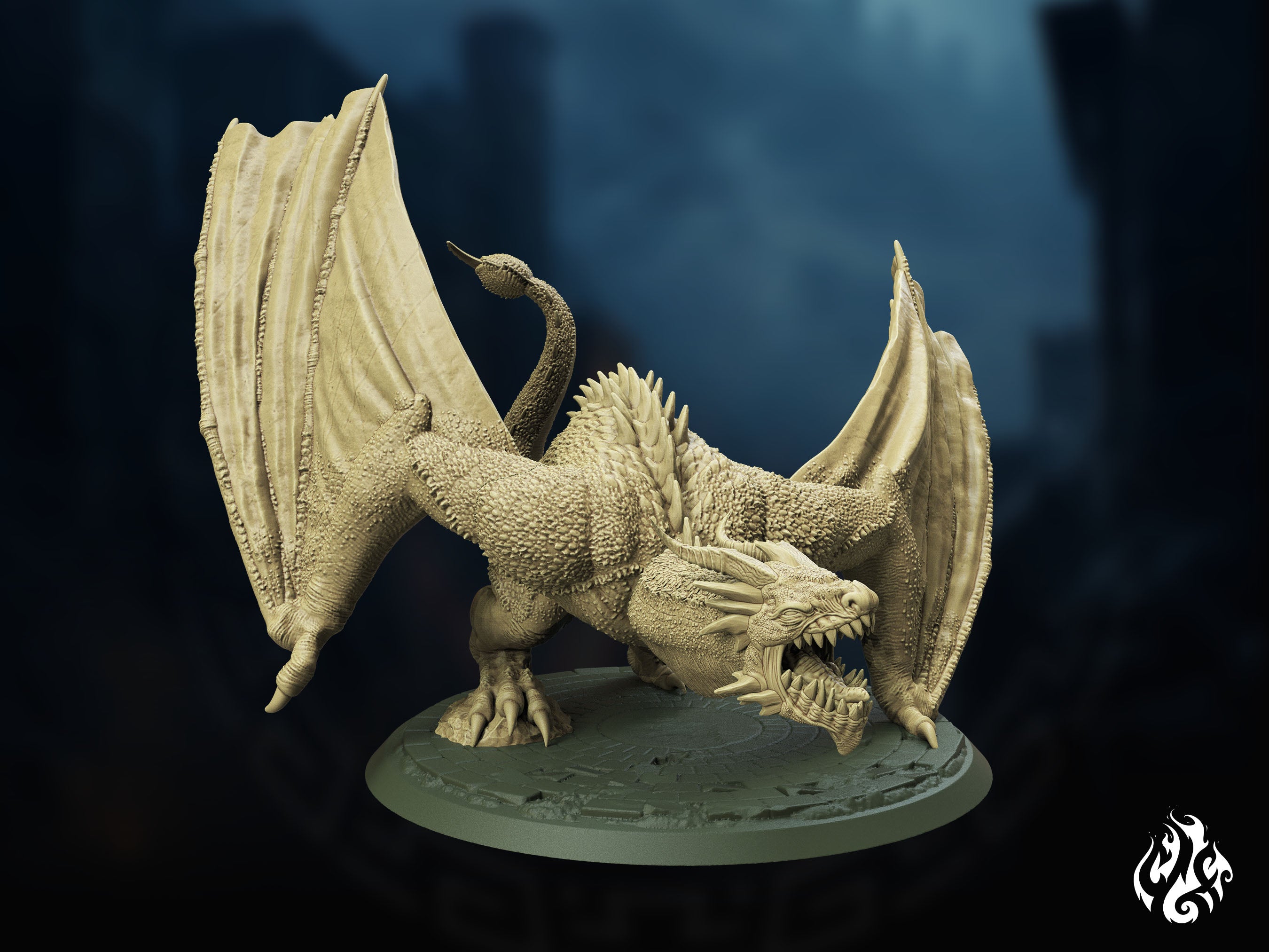 Wyvern | miniature for fantasy rpg tabletop games | crippledgodfoundry ...