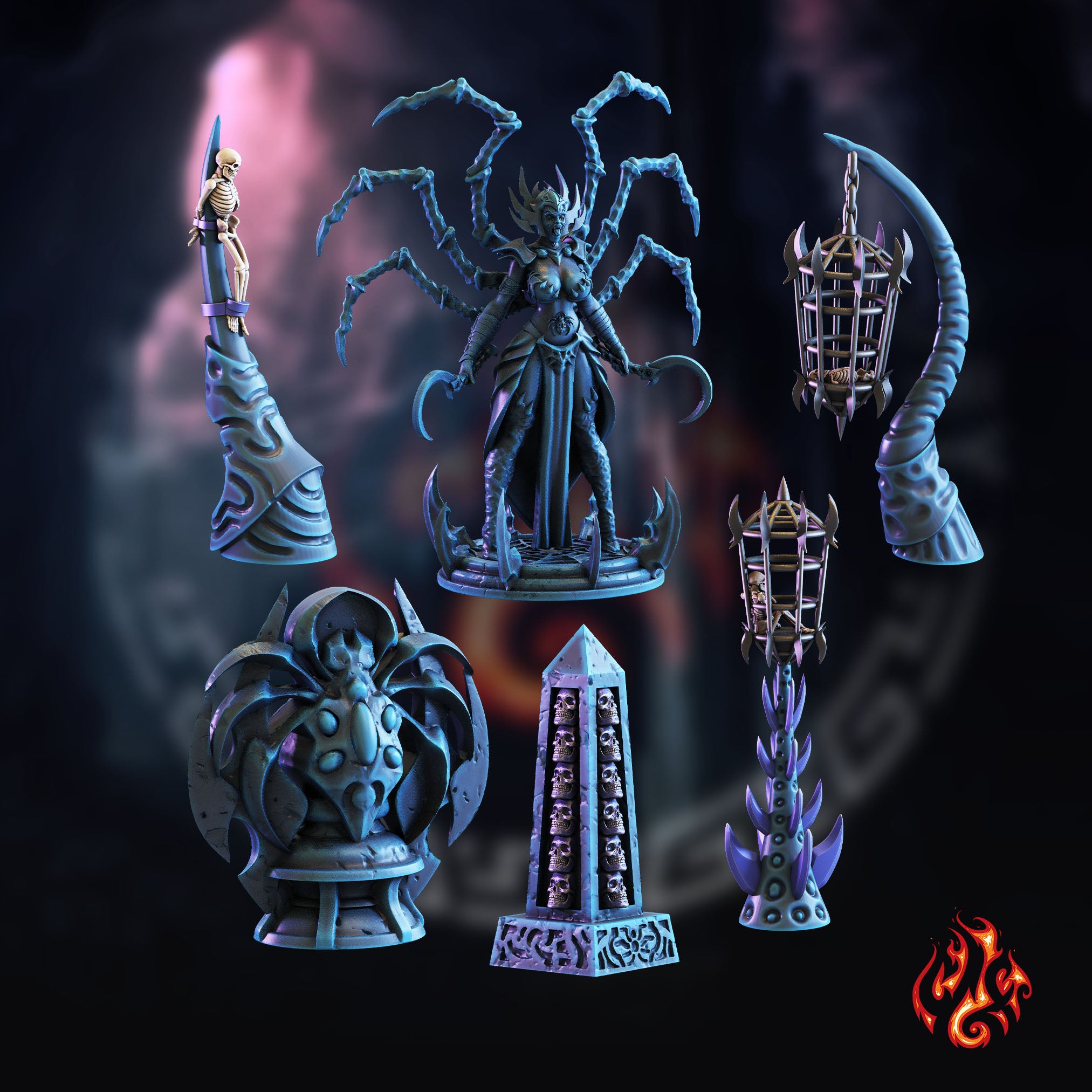 Underdark statues & pillars – Crippled God Foundry