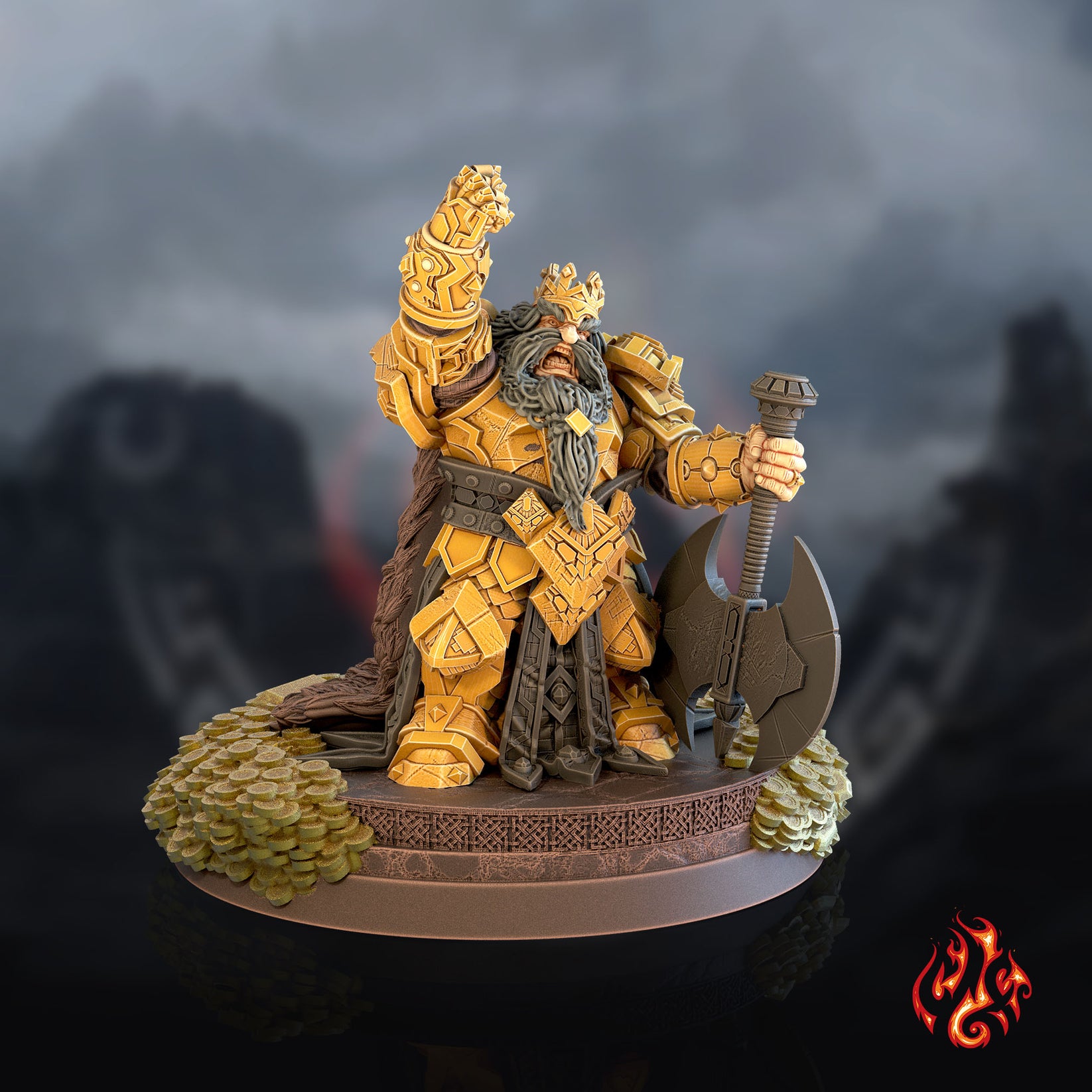 Dwarf King (Digital, STL files) – Crippled God Foundry