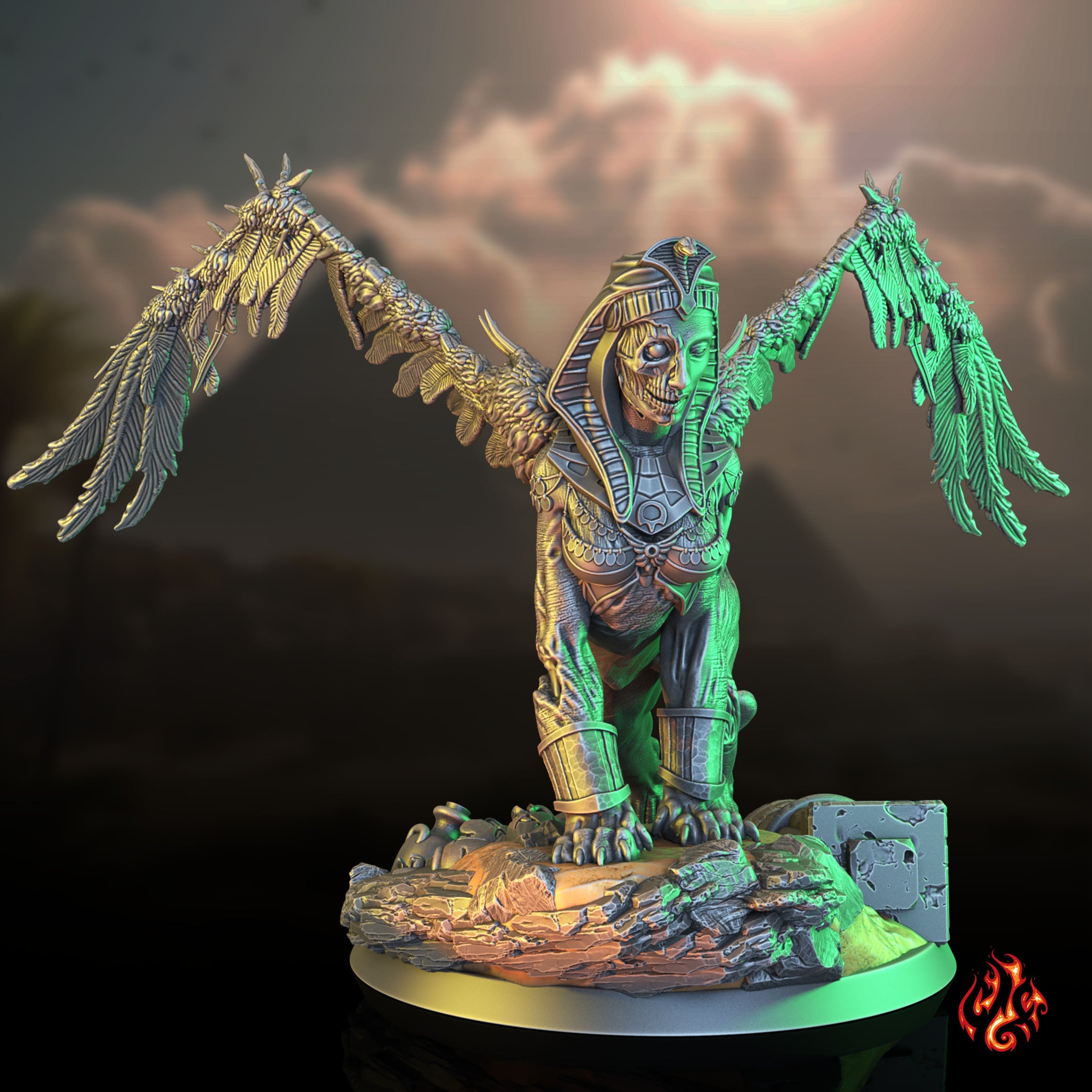 Undead Sphinx (Digital, STL files) – Crippled God Foundry