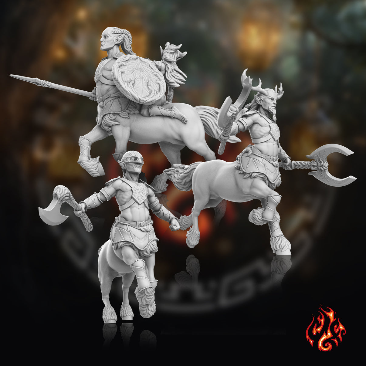 Elf Centaurs (Digital, STL files) – Crippled God Foundry