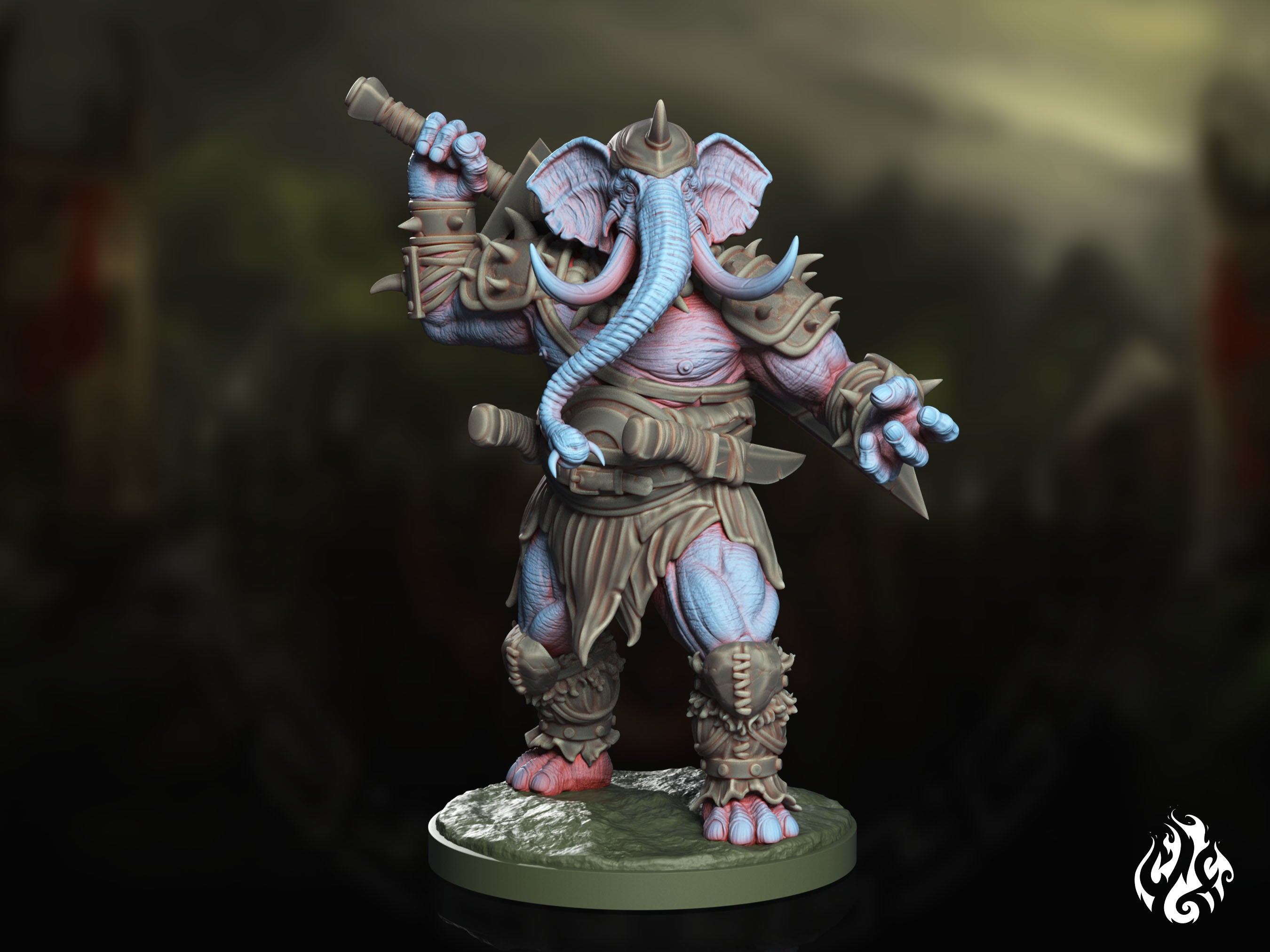Drol, Loxodon Barbarian (Digital, STL files) – Crippled God Foundry