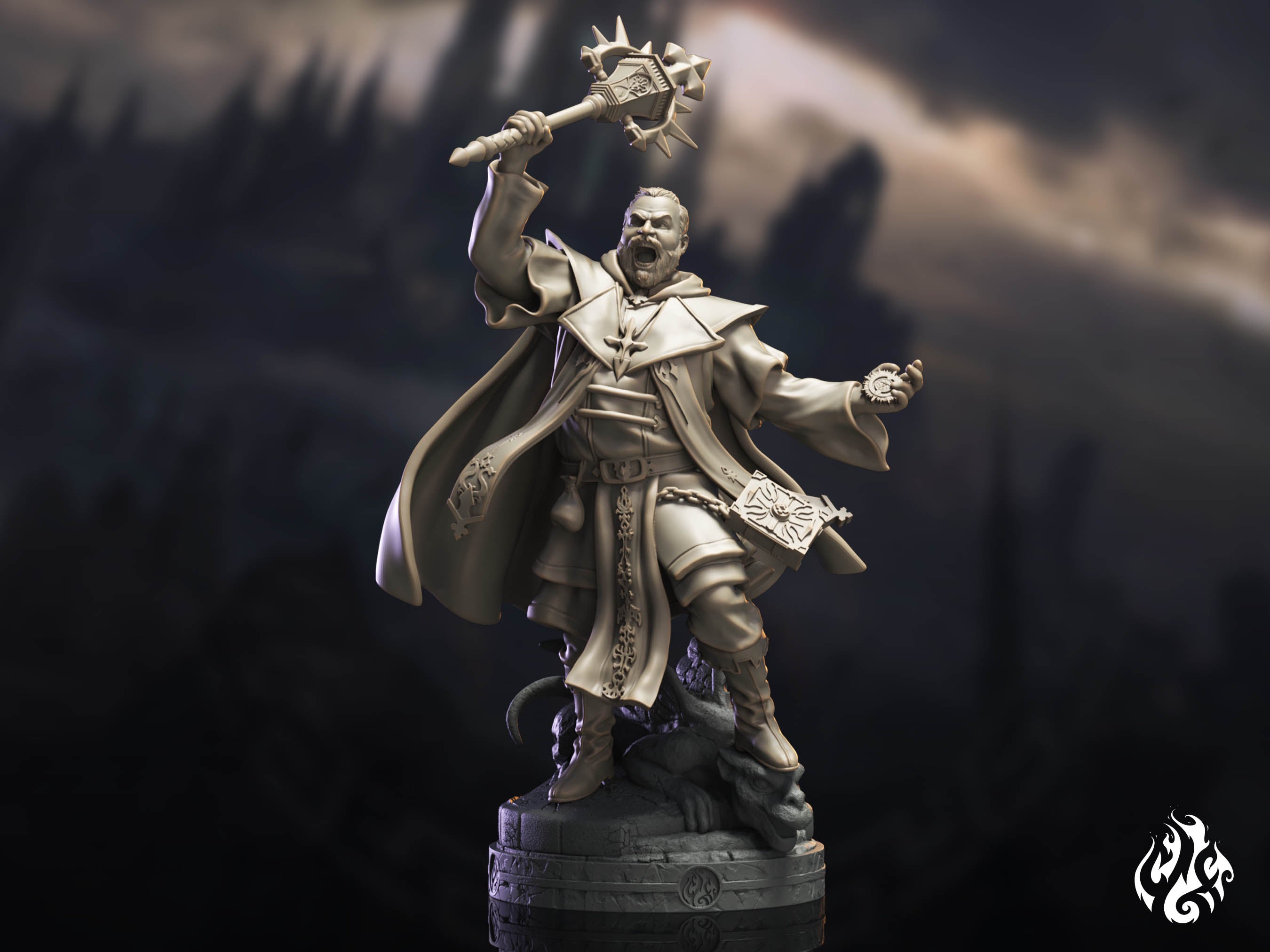 Brother Finnan, Exorcist (Digital, STL files) – Crippled God Foundry