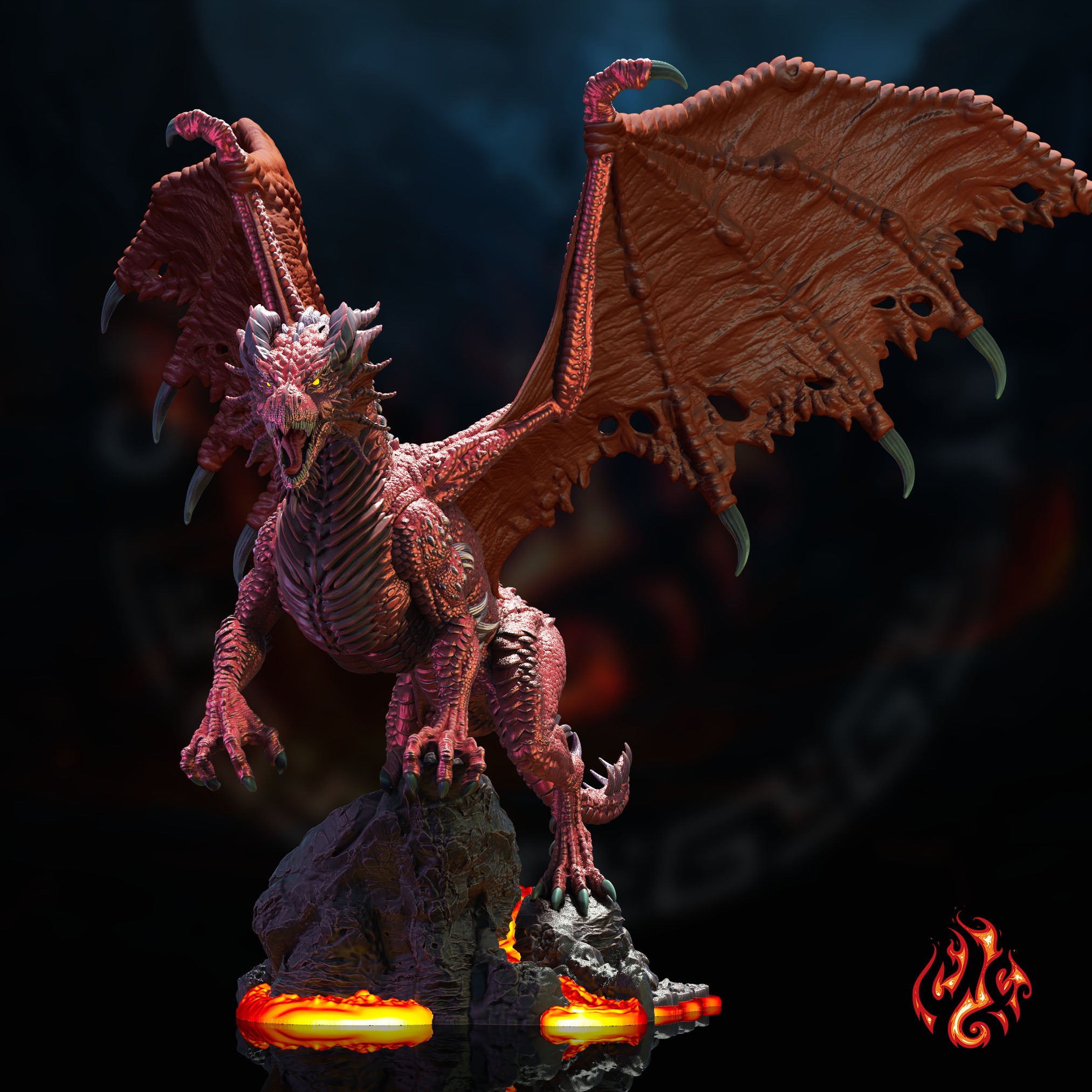 Red Dragon (Digital, STL files) – Crippled God Foundry