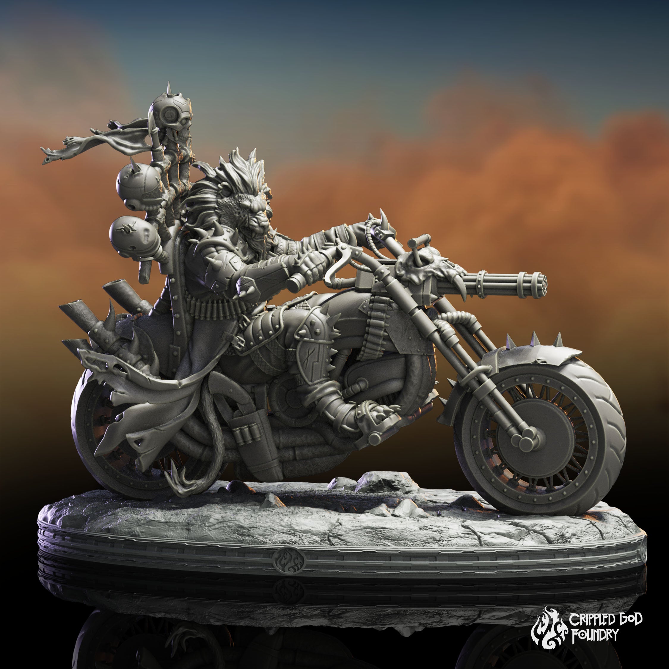 Leonin Headhunter on bike – Crippled God Foundry