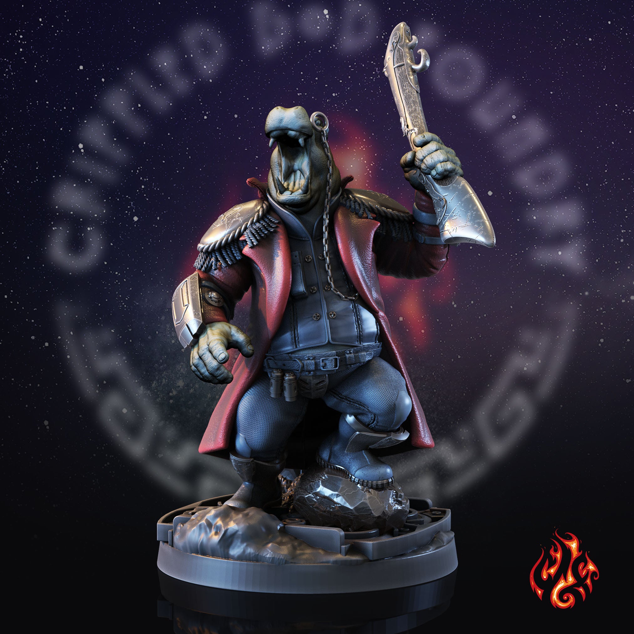 Verrin, Giff Bounty Hunter (Digital, STL files) – Crippled God Foundry