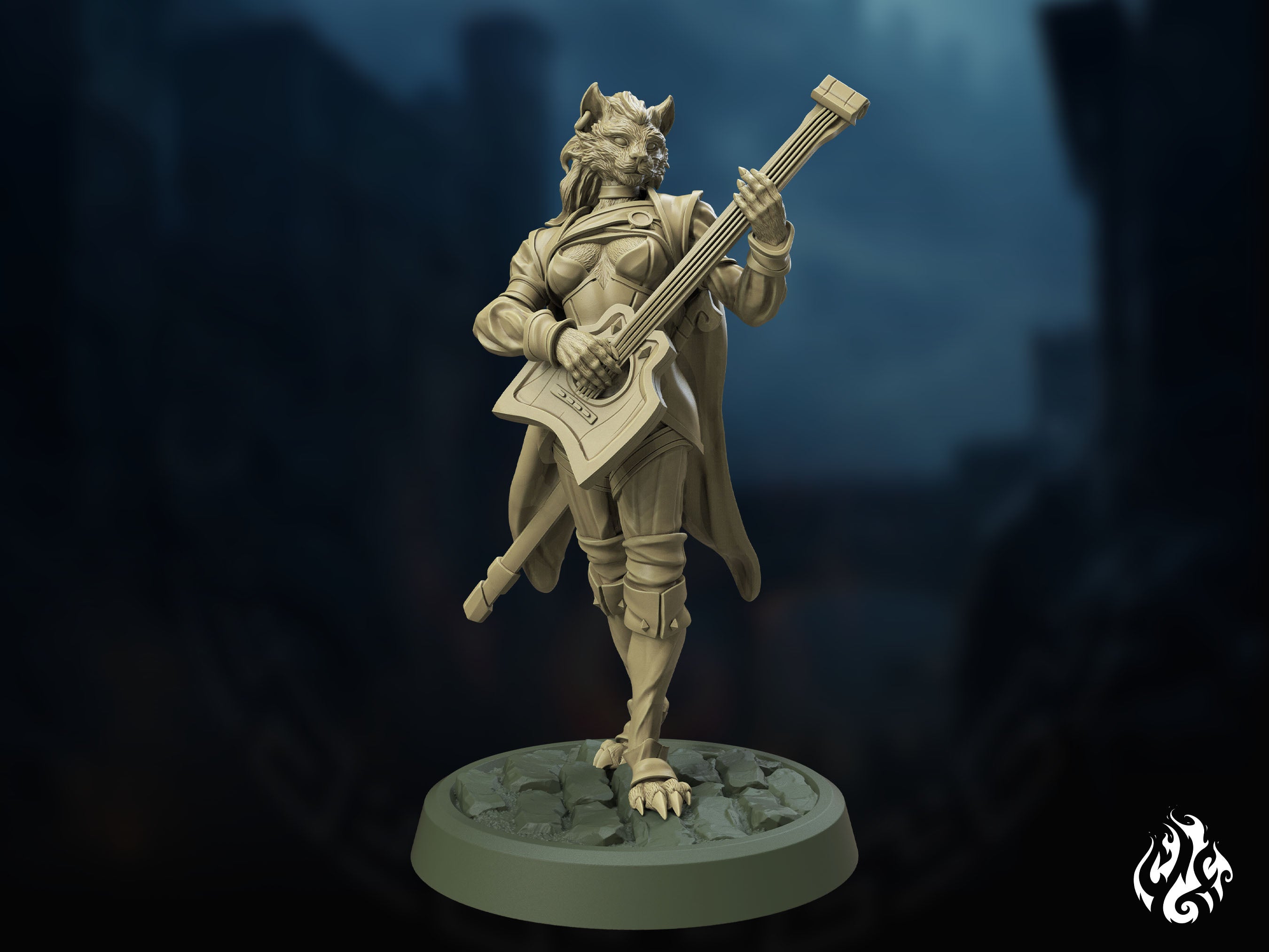 CatFolk Bard (Digital, STL files) – Crippled God Foundry
