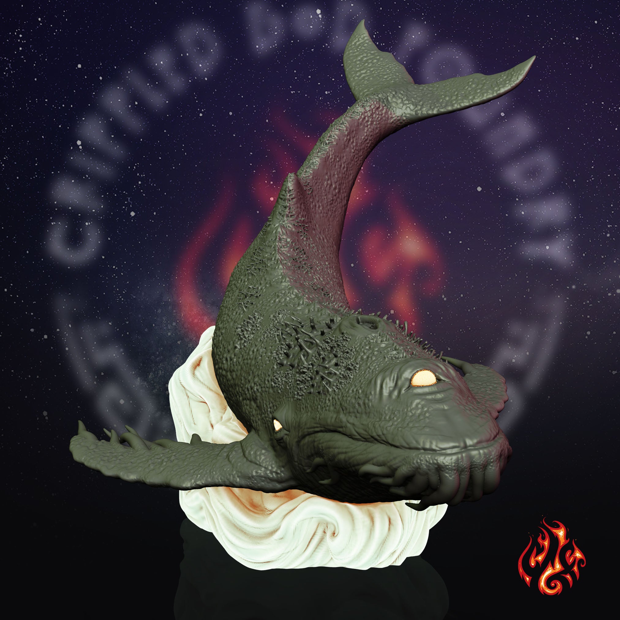 Astral Whale (Digital, STL files) – Crippled God Foundry