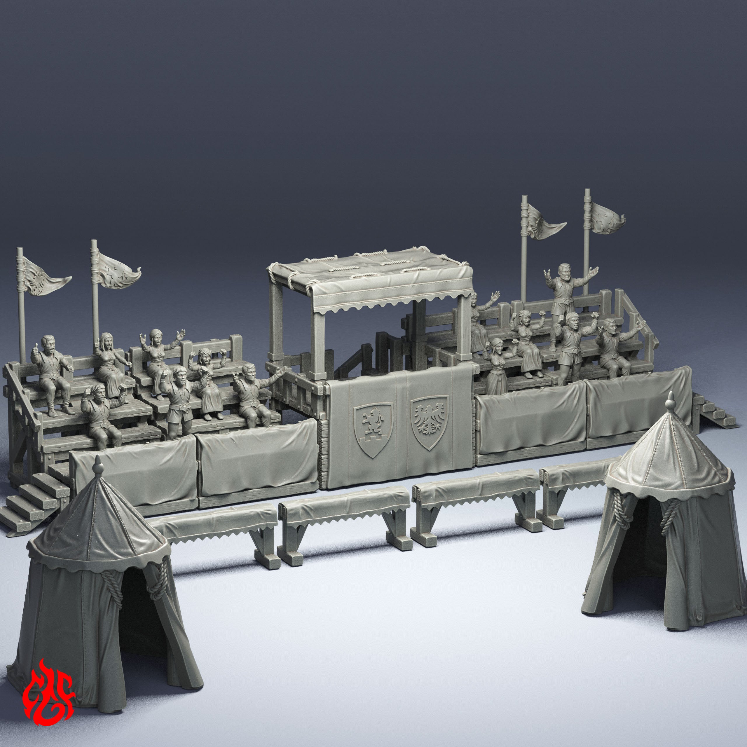 Jousting Arena and Spectators – Crippled God Foundry